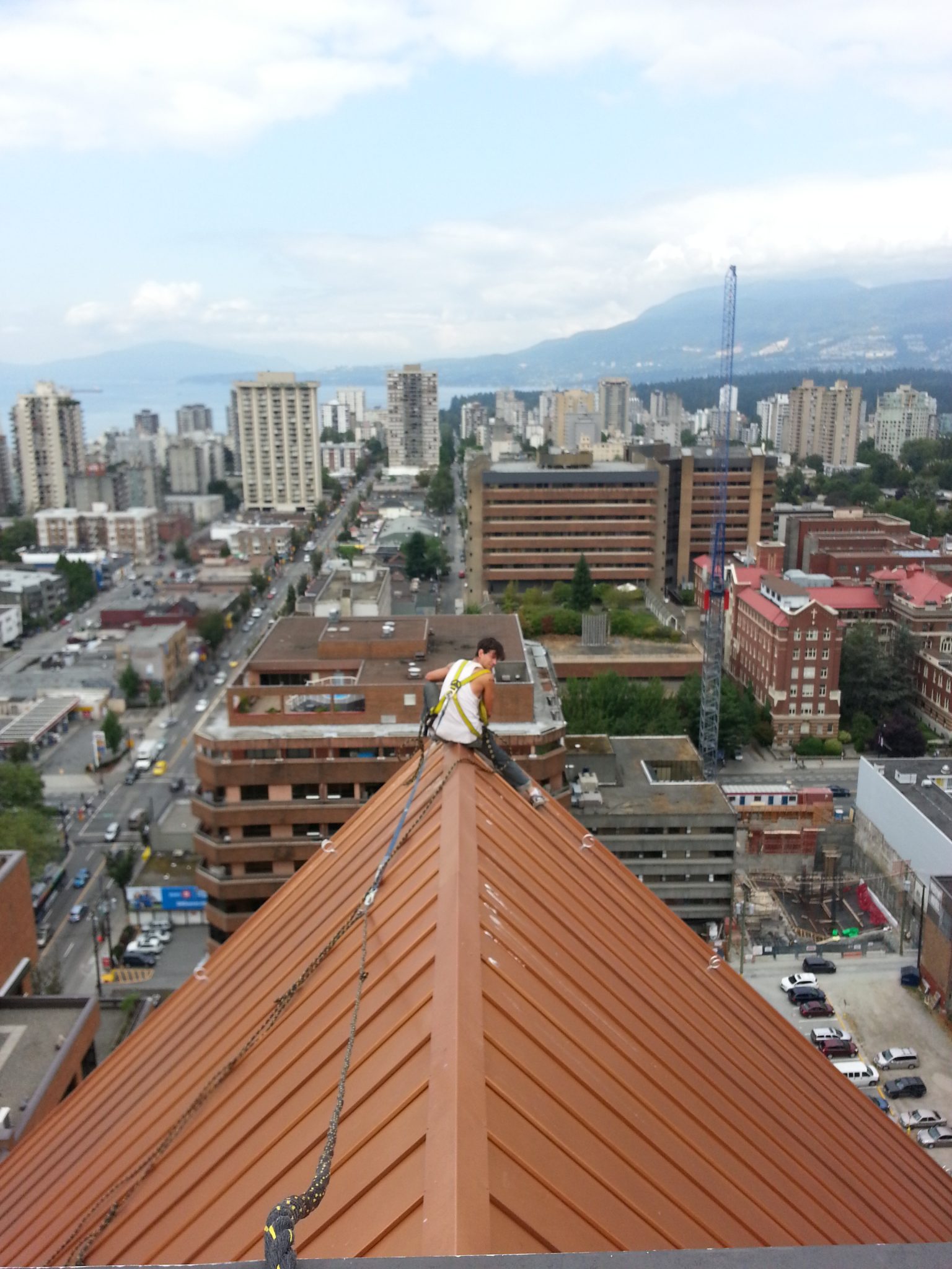 Swing Stage Rigging - Cunningham Sealing